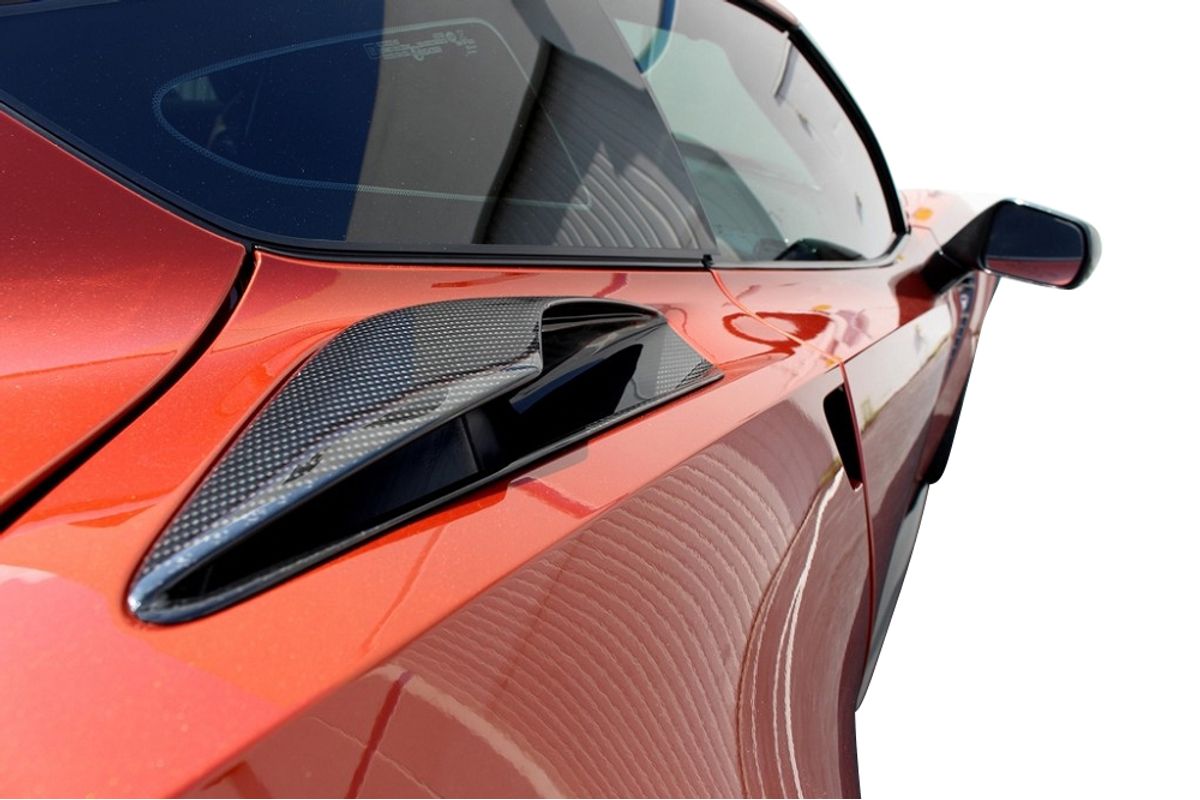C7 2014-2019 Chevrolet Corvette Carbon Fiber Z06-Style Rear Quarter ...