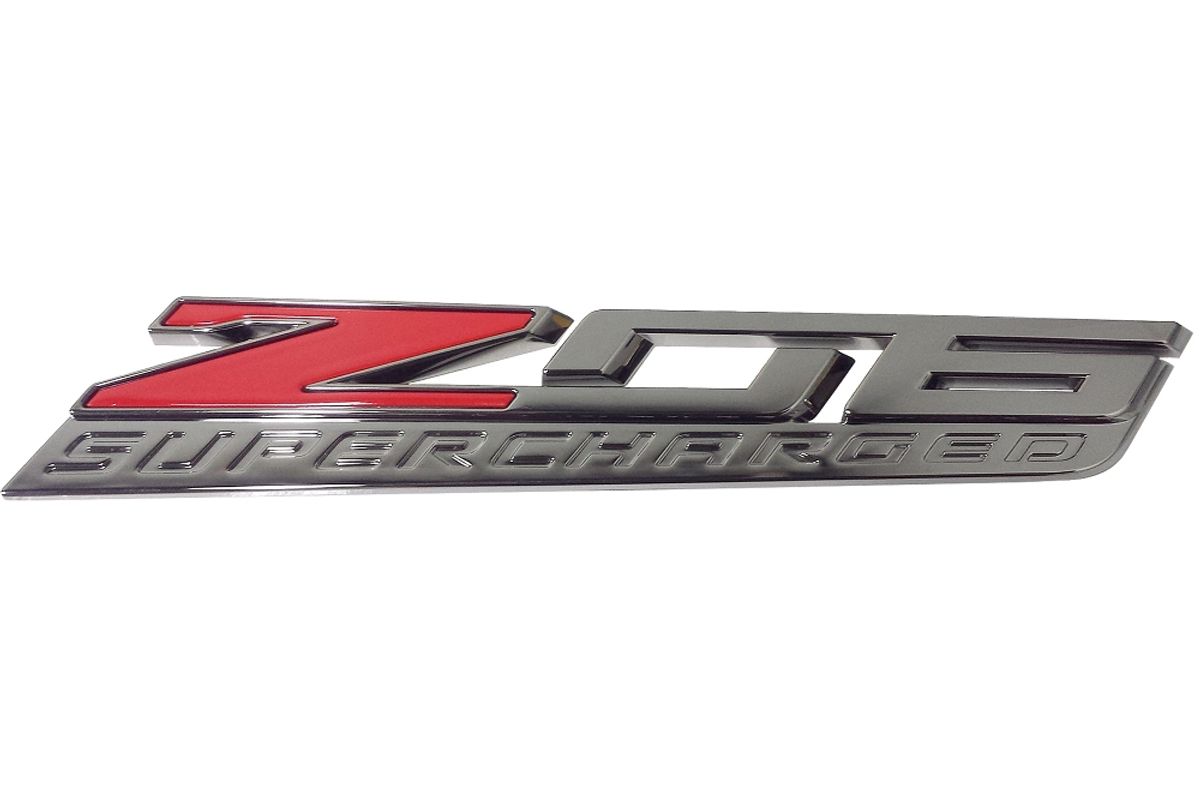 C7 2015-2019 Chevrolet Corvette Z06 Supercharged Fender Badges ...