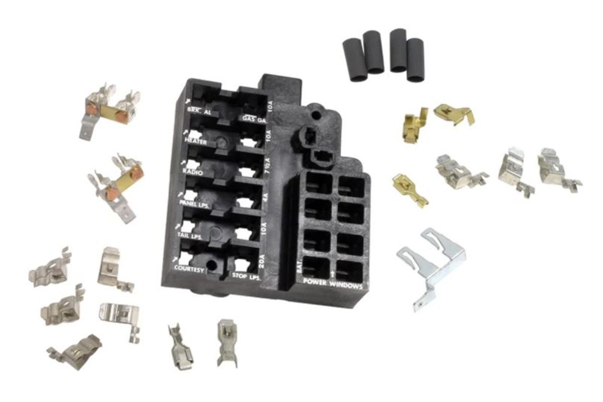 C2 1967 Chevrolet Corvette Fuse Block Repair Kit - W/Fuse Block ...