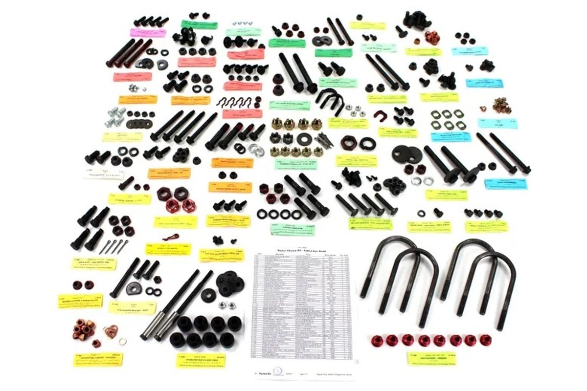 1966 Ford Fairlane Master Chassis Bolt Kit 327 Pieces, 390/428, Drum ...