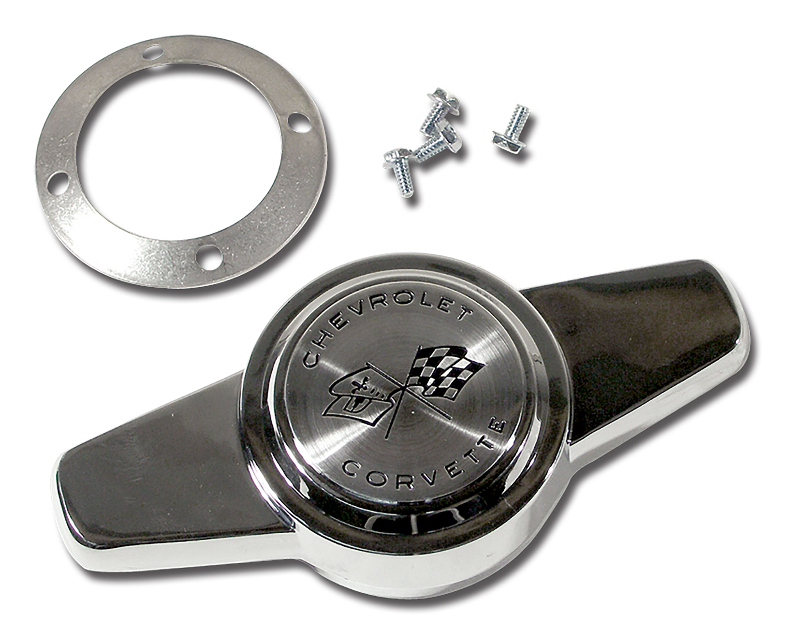 C1 1956-1962 Chevrolet Corvette Hubcap Chrome Spinner W/Hardware. - CA