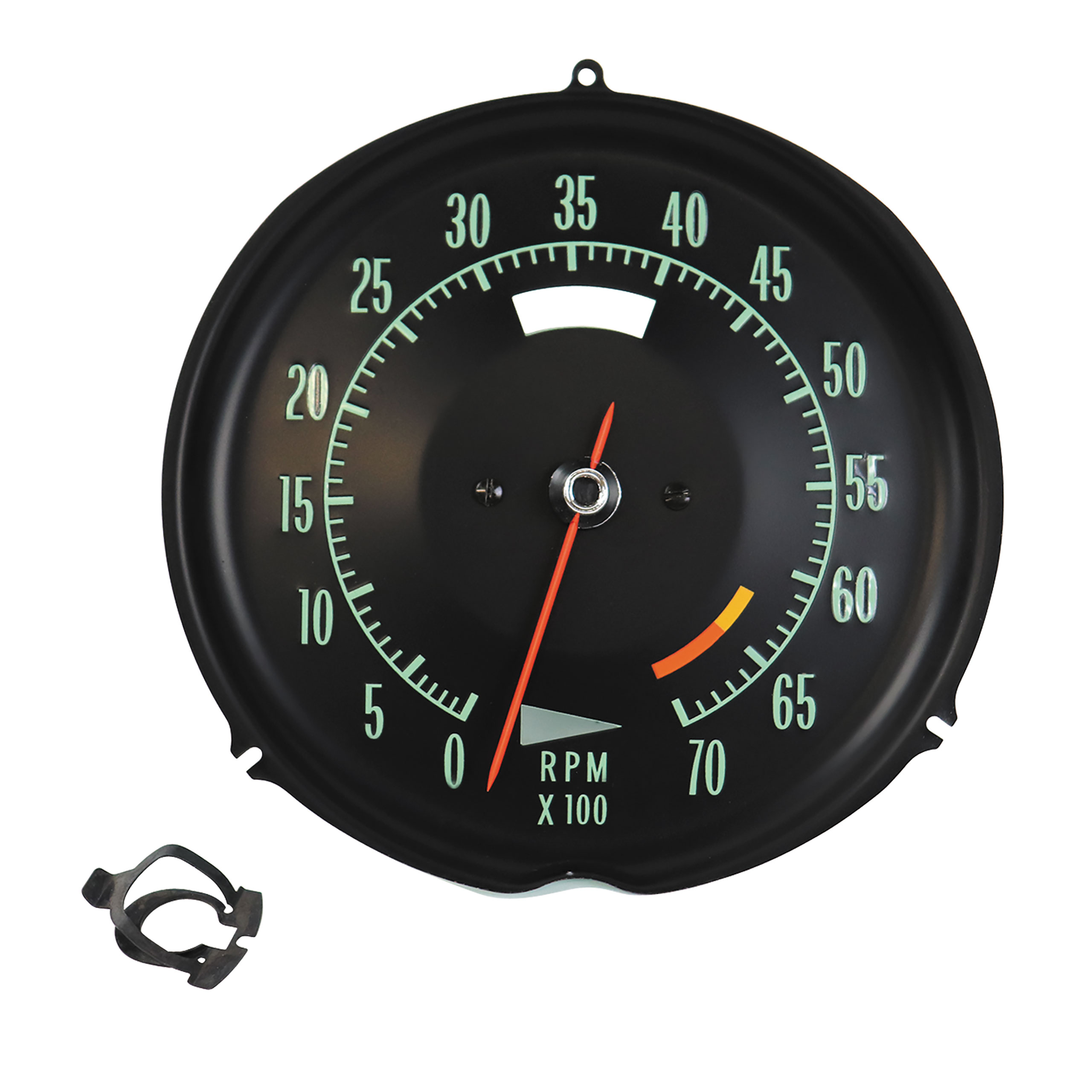 C3 1969-1971 Chevrolet Corvette Tachometer. 6500 RPM Red Line ...