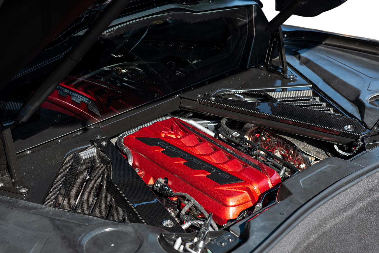C8 2020-2024 Chevrolet Corvette Carbon Fiber Engine Bay Compartment ...