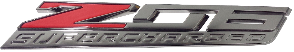 C7 2015-2019 Chevrolet Corvette Z06 Supercharged Fender Badges ...