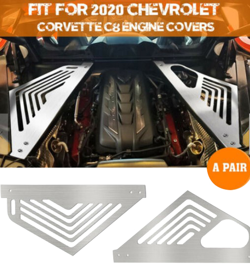 C8 2020-2024 Chevrolet Corvette Aluminum Engine Bay Panel Covers ...