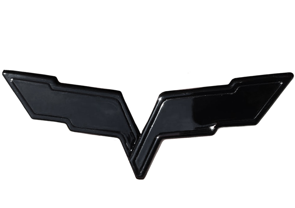 C6 2005-2013 Chevrolet Corvette Custom Painted Bumper Emblems - CA