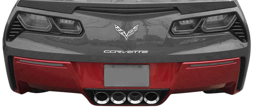 C7 2014-2019 Chevrolet Corvette Custom Painted Rear Fascia Exhaust ...