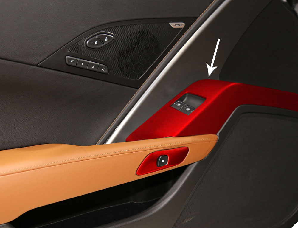 C7 2014-2019 Chevrolet Corvette Custom Painted Drivers Door Panel Bezel ...