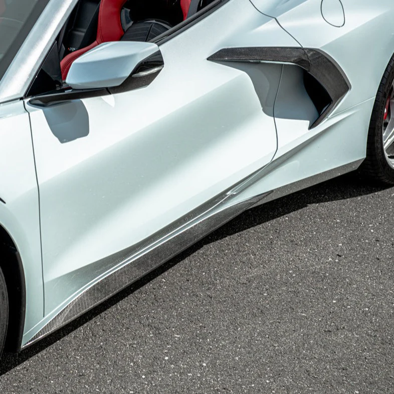 C8 2020-2024 Chevrolet Corvette Carbon Fiber Z51 Side Skirt Rocker ...