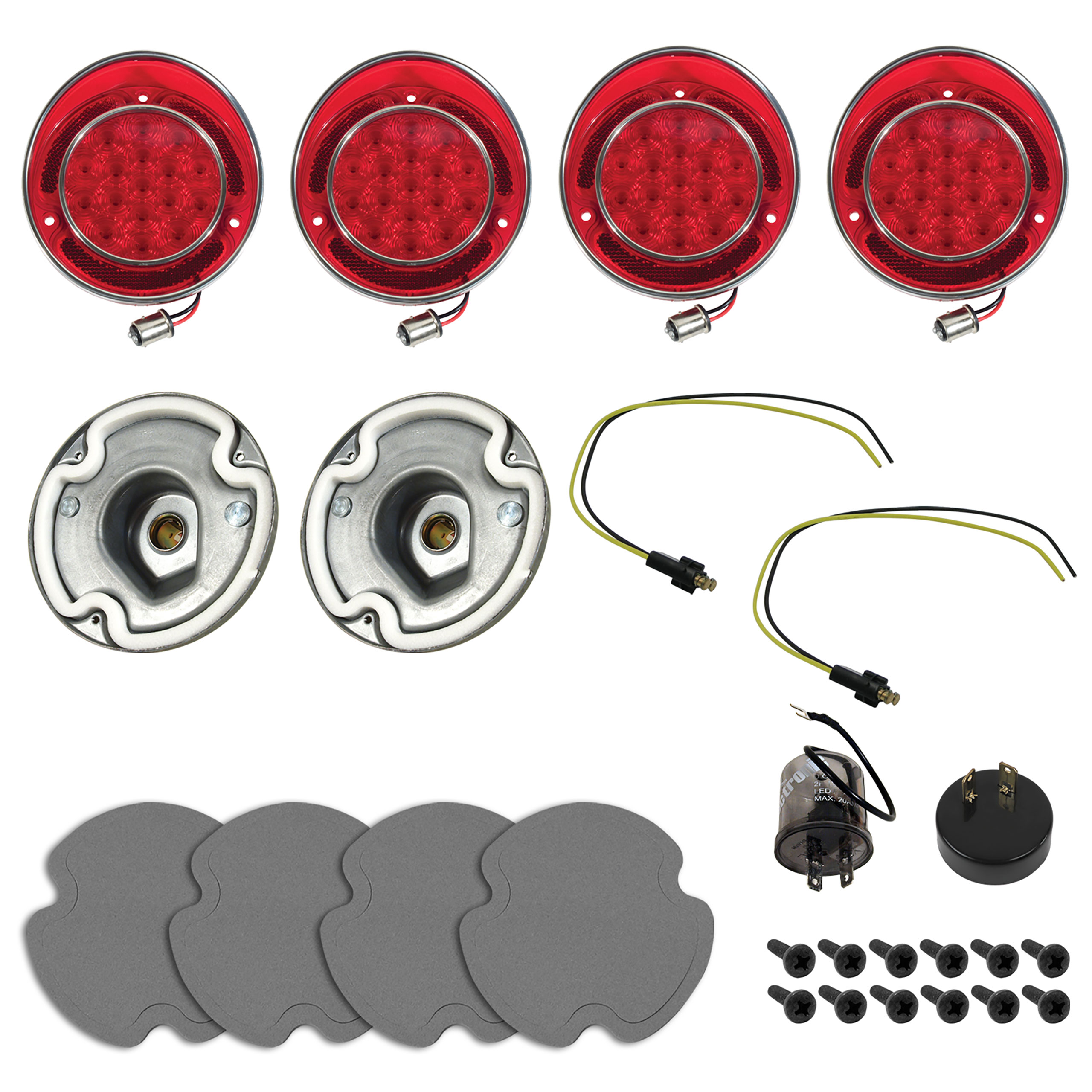 C3 1968-1973 Chevrolet Corvette Tail Light & Back-Up Lens Update Kits ...