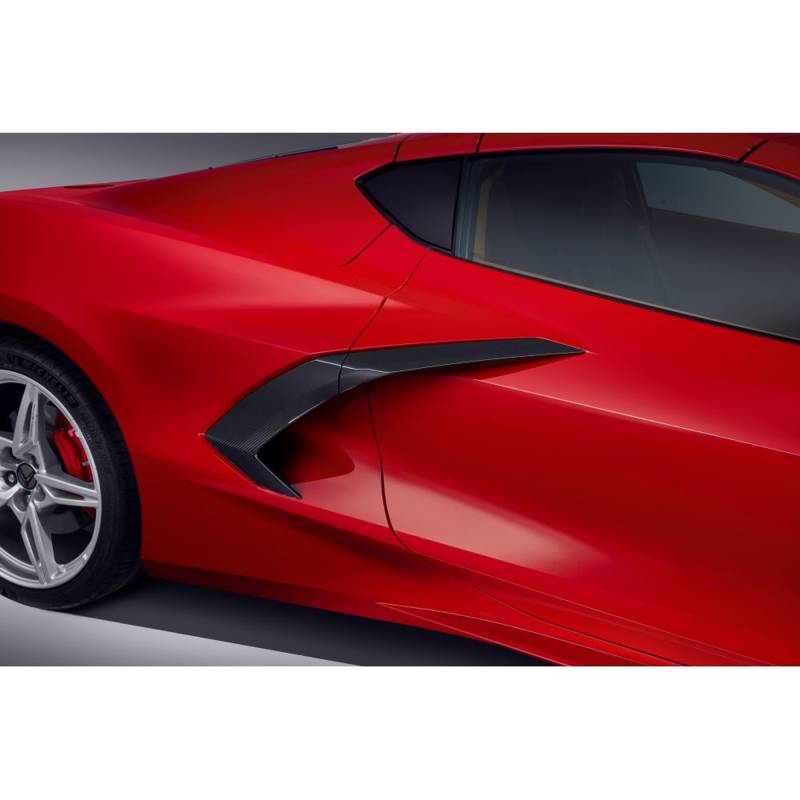 C8 2020-2024 Chevrolet Corvette Intake Scoop Trim Kit - Visible Carbon ...