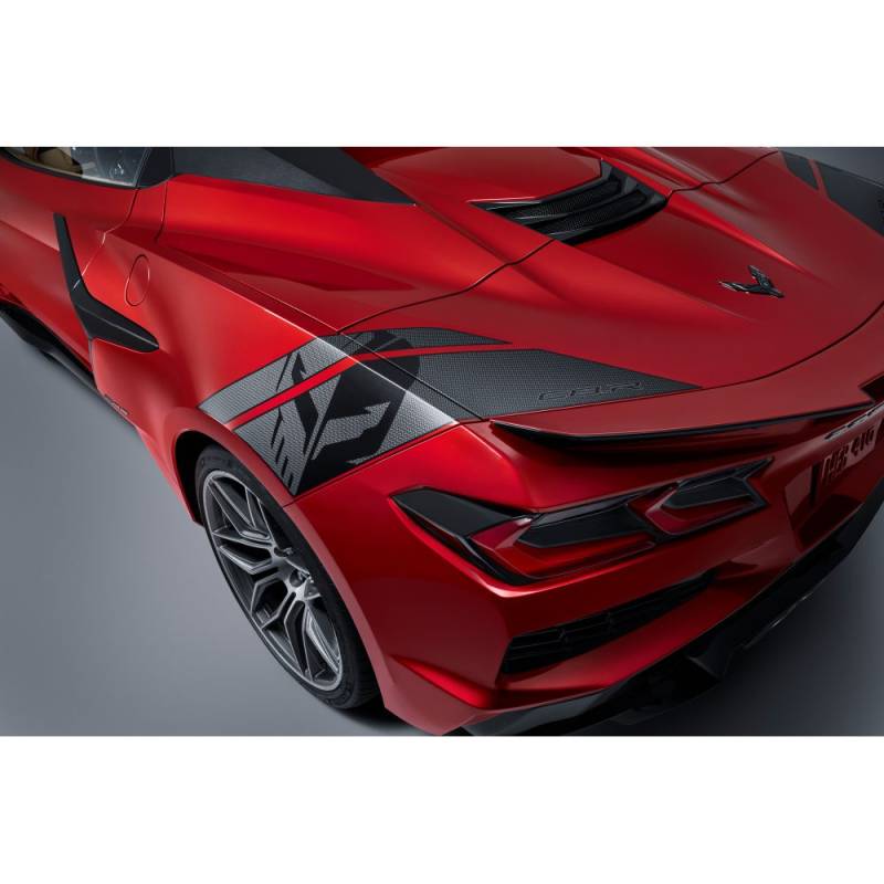 C8 2023 Chevrolet Corvette Z06 Rear Jake Logo Graphics Package - Carbon ...