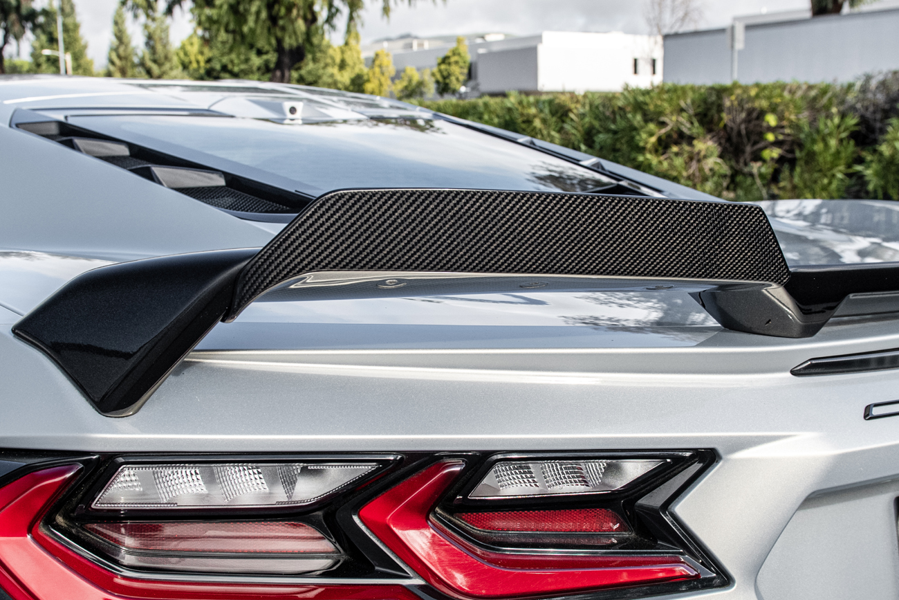 C8 2020-2024 Chevrolet Corvette Carbon Fiber Z51 Rear Spoiler Add-On ...