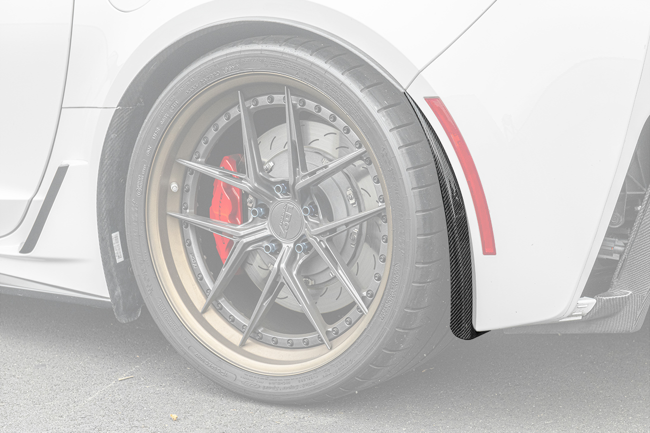 C7 2014-2019 Chevrolet Corvette Carbon Fiber Extended Front Splash ...