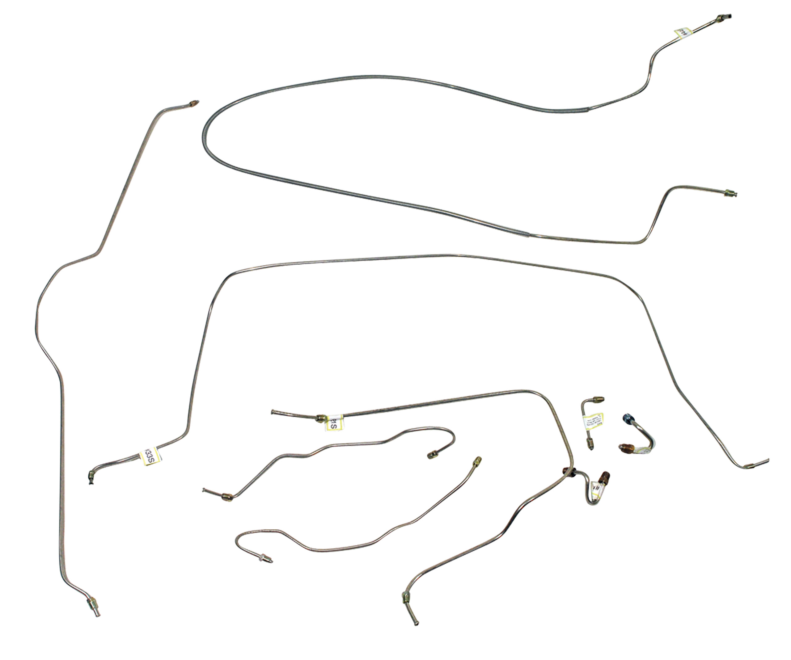 C3 1968 Chevrolet Corvette Brake Line Set. Stainless Steel W/Power ...