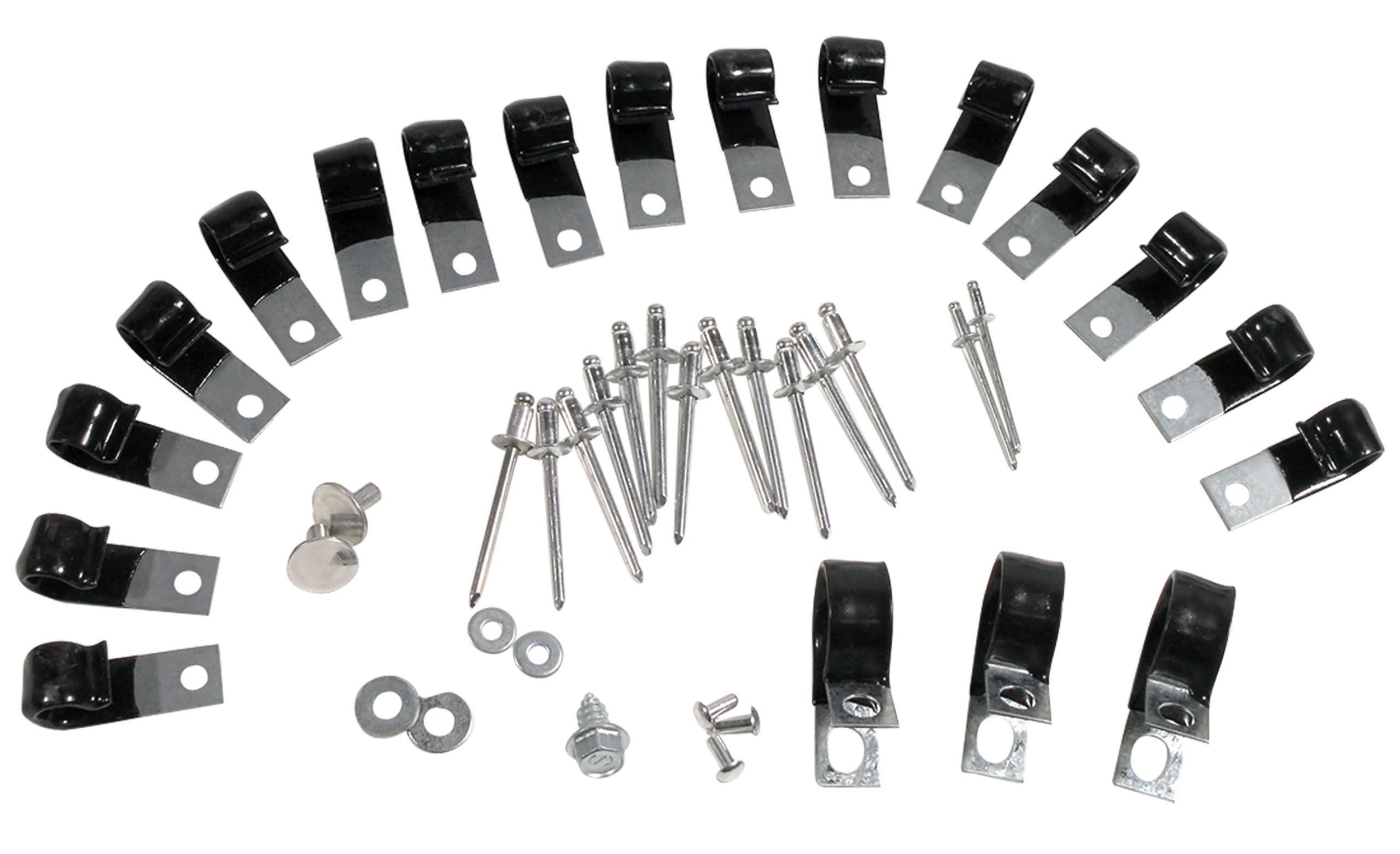 CA 1963-1967 Chevrolet Corvette Firewall Wiring J-Clip Set. W/Air ...