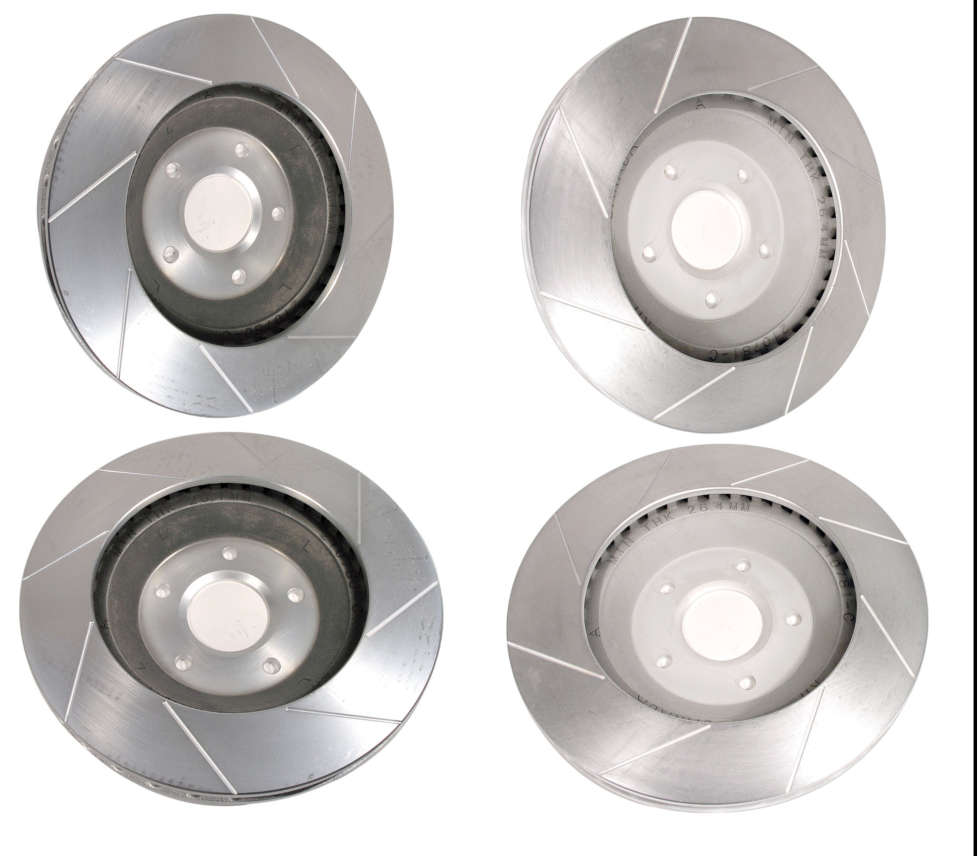 C4 1988-1996 Chevrolet Corvette Brake Rotor Kit. Power Slot 13" Front - CA