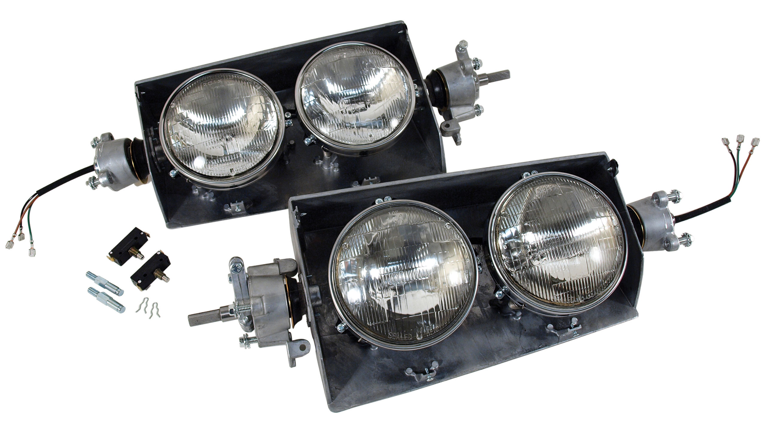 C2 1963-1967 Chevrolet Corvette Headlight Assembly. W/O Bezels - Auto ...
