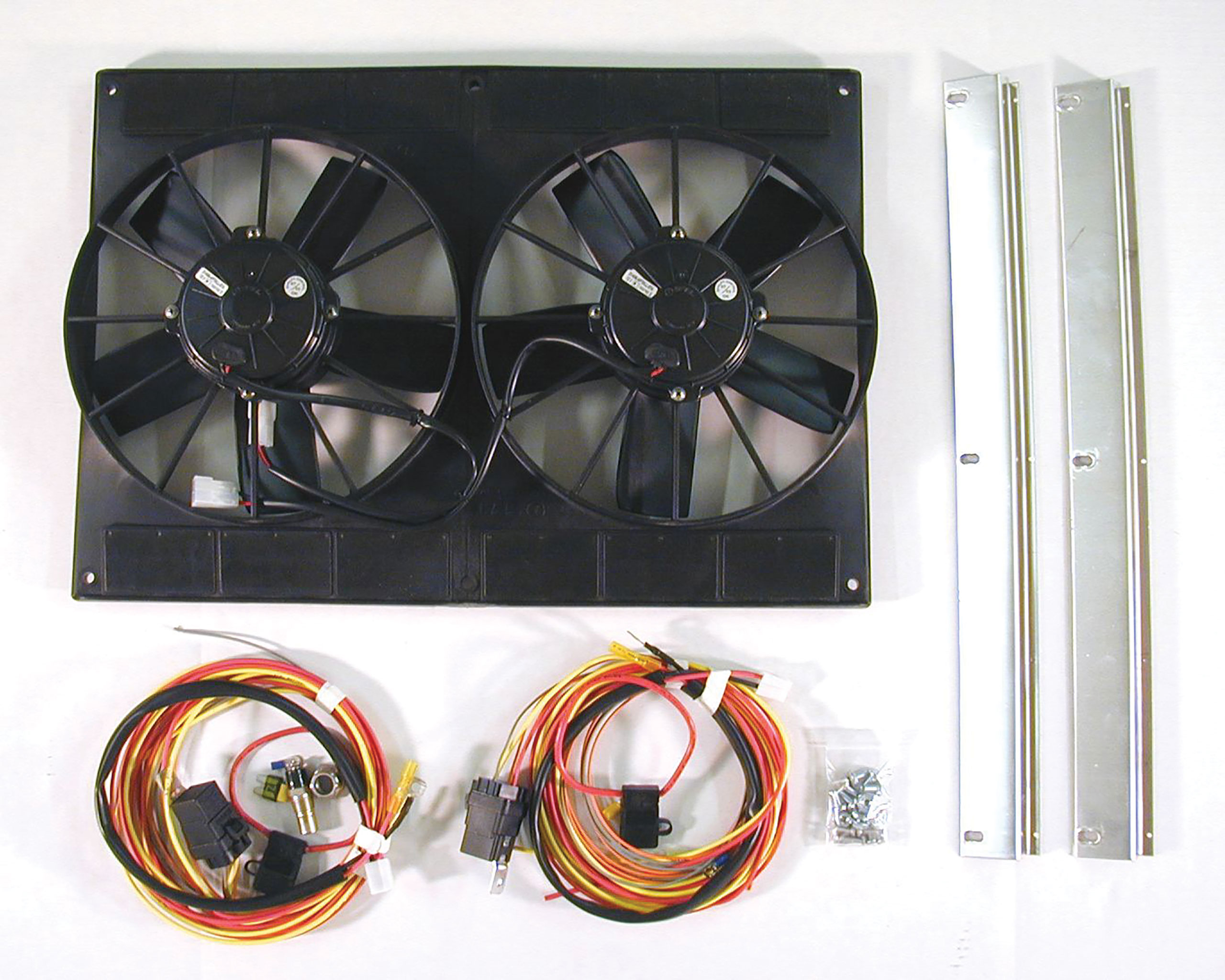 C3 1969-1982 Chevrolet Corvette Radiator Cooling Fan. Dual 11" Kit ...