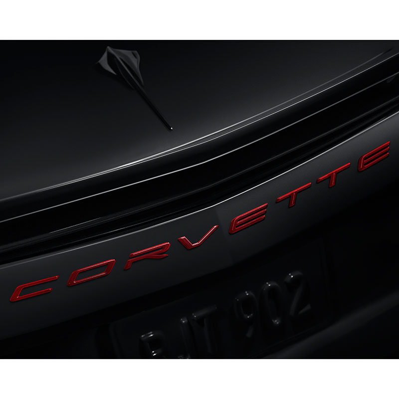 C8 2020-2024 Chevrolet Corvette Genuine GM Corvette Script Rear Emblem ...