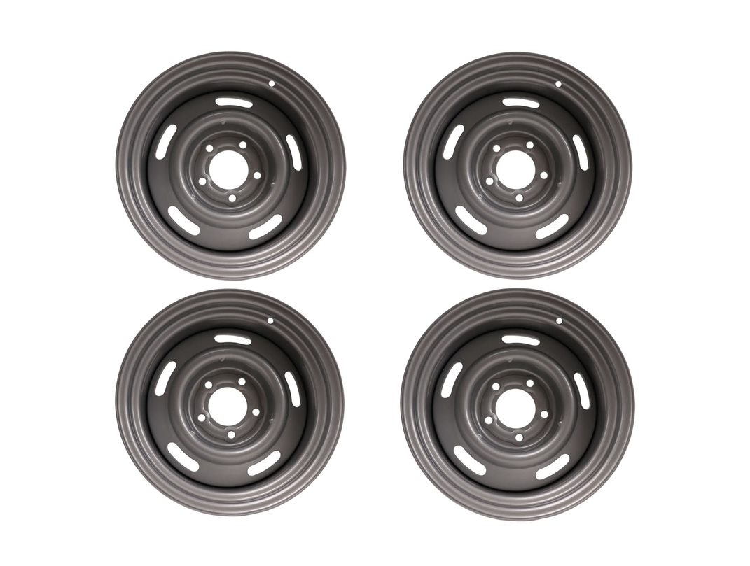 C3 1969-1982 Chevrolet Corvette OEM Style 15x8 Rally Wheel Set - CA