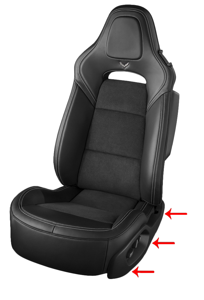 C7 2014-2019 Chevrolet Corvette OEM POWER SEAT FINISH PANEL - OUTER ...