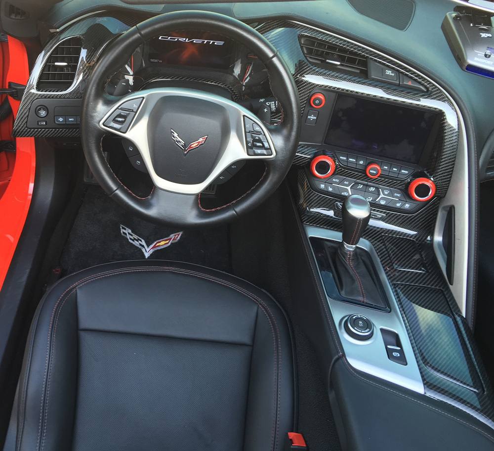 C7 2014-2019 Chevrolet Corvette Real Carbon Fiber Interior Dash ...