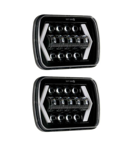 C4 1984-1996 Chevrolet Corvette LED Headlights Hi-Lo DRL w/Built In ...