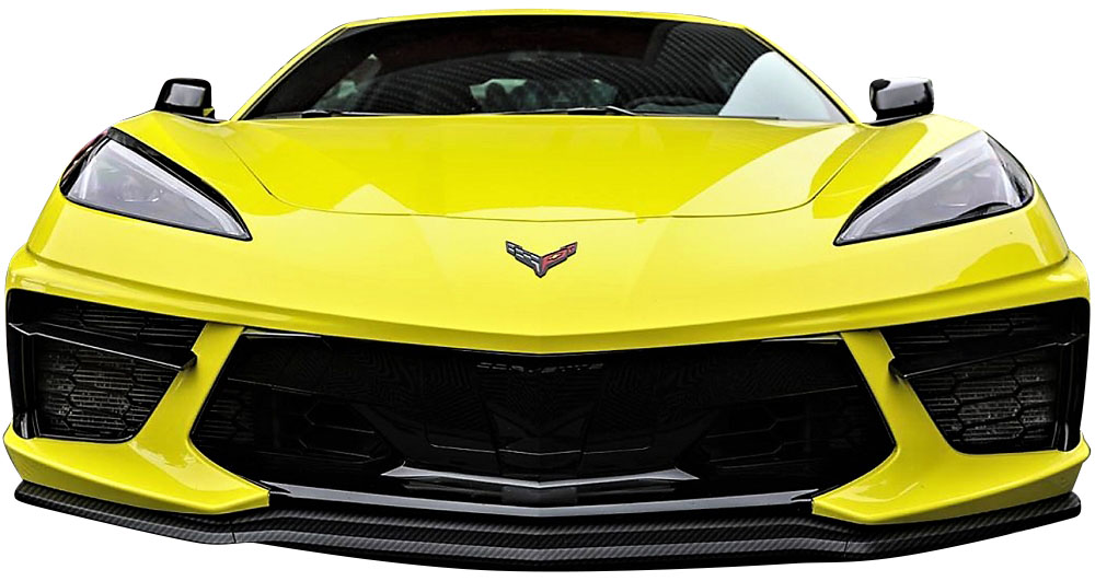 C8 2020-2024 Chevrolet Corvette Hydro Carbon Fiber Front Splitter ...