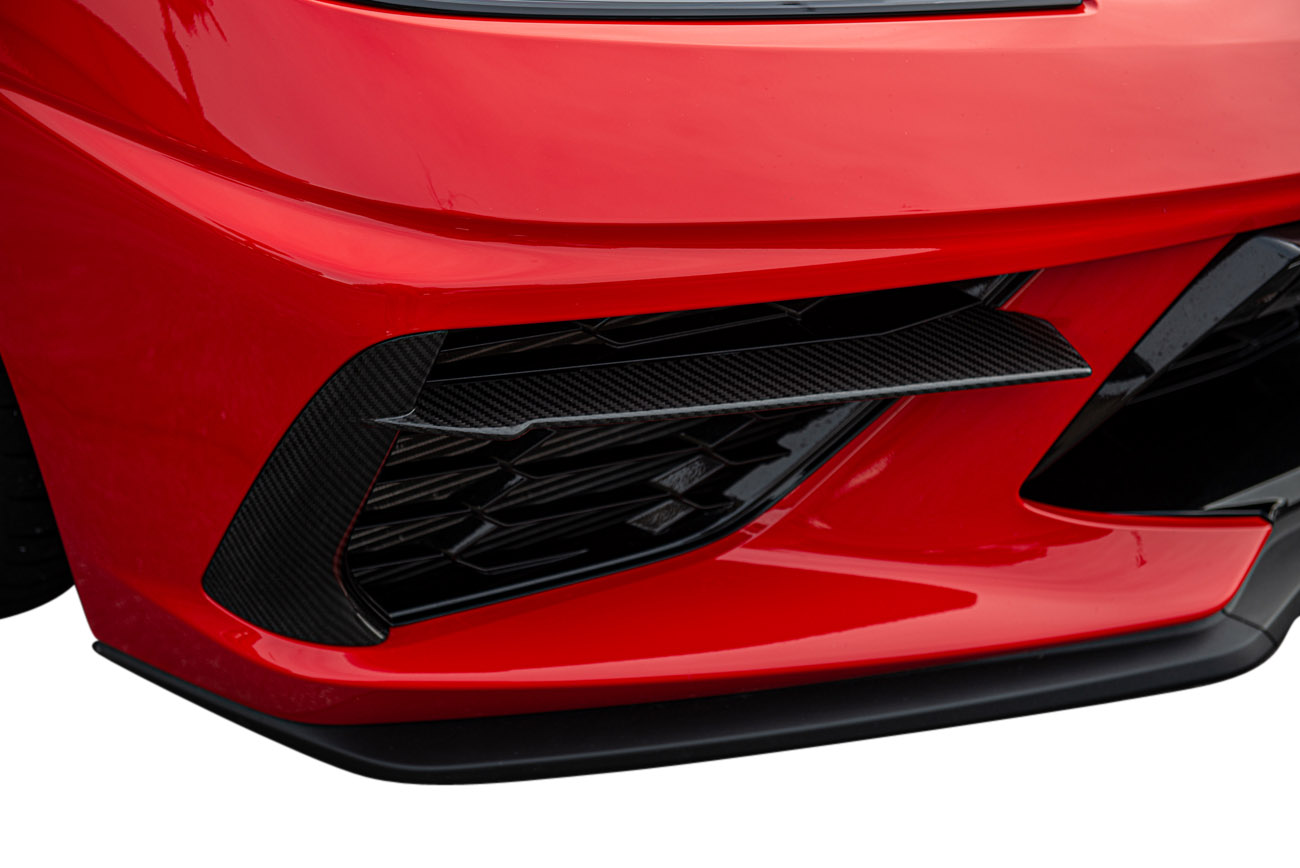 C8 2020-2024 Chevrolet Corvette Carbon Fiber Front Grille Accent Insert ...