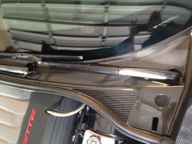 C7 2014-2019 Chevrolet Corvette Hydro Carbon Fiber Wiper Cowl - Choose ...