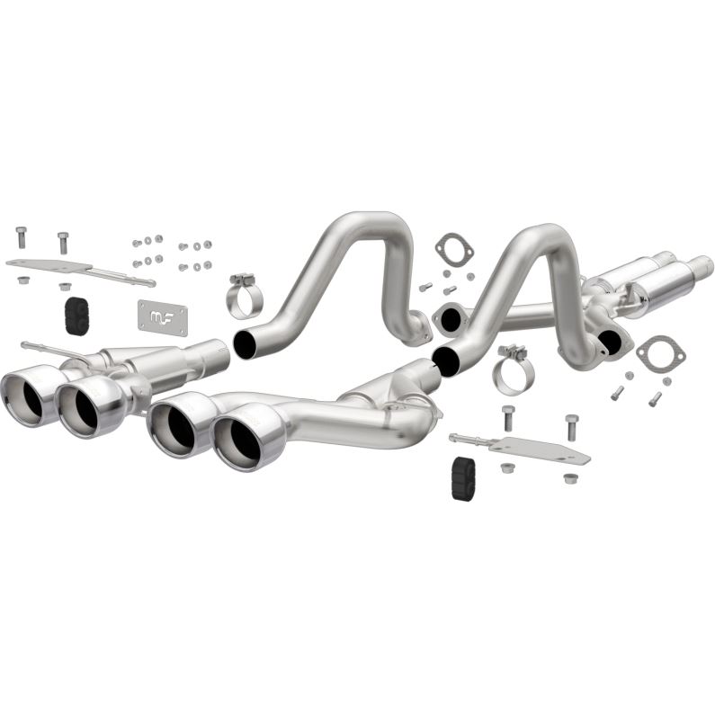C5 2000-2004 Chevrolet Corvette Quad Center Rear Cat-Back Exhaust ...