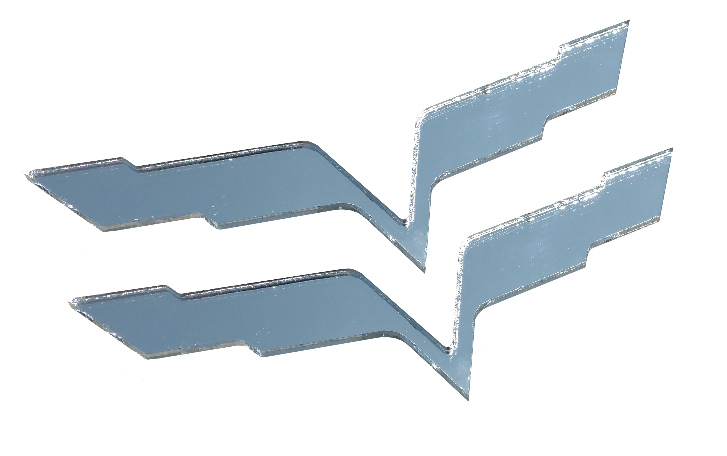 C6 2005-2013 Chevrolet Corvette Mirror Finish Acrylic Emblem Covers ...