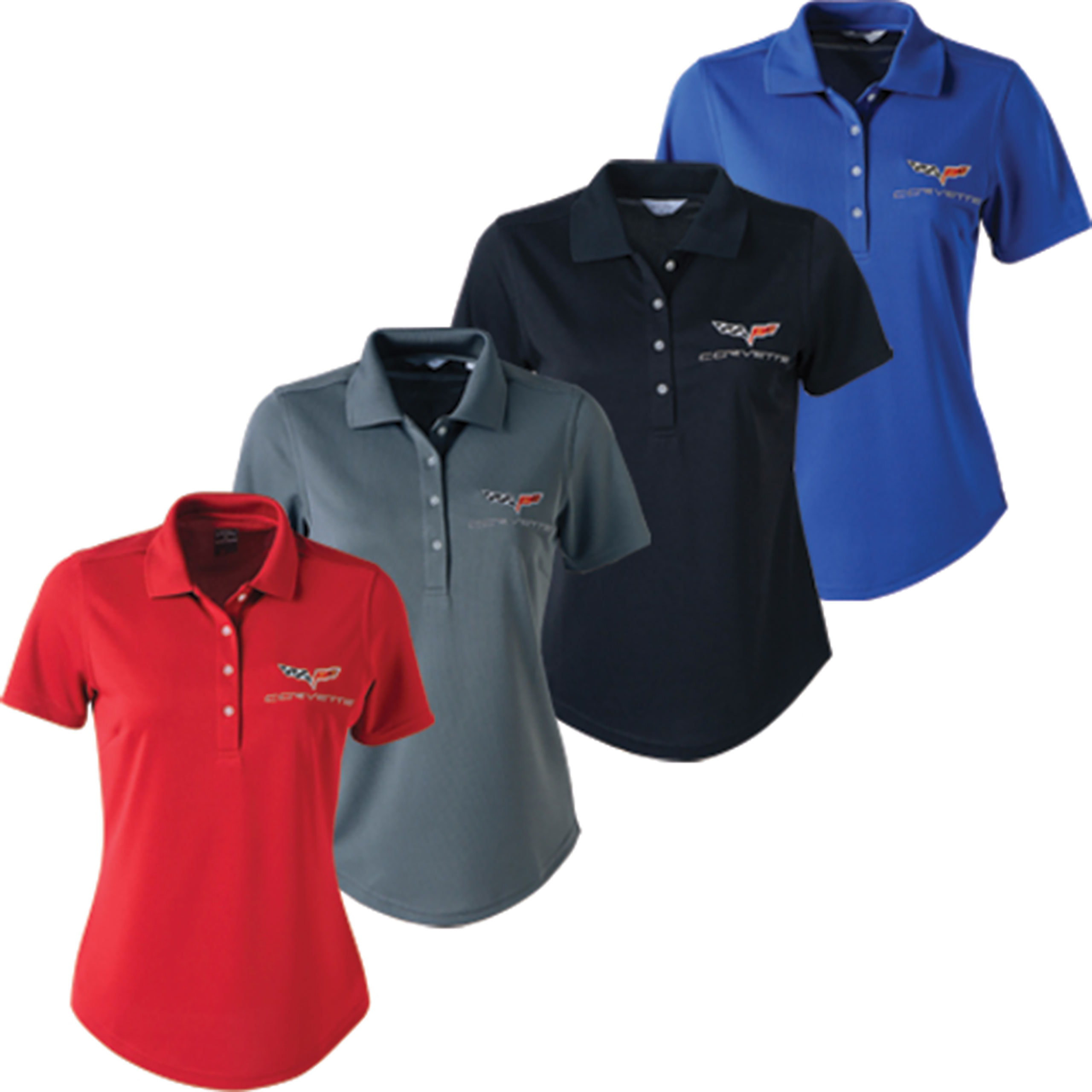 C6 2005-2013 Chevrolet Corvette Ladies Polo - C6 Callaway - Gray ...