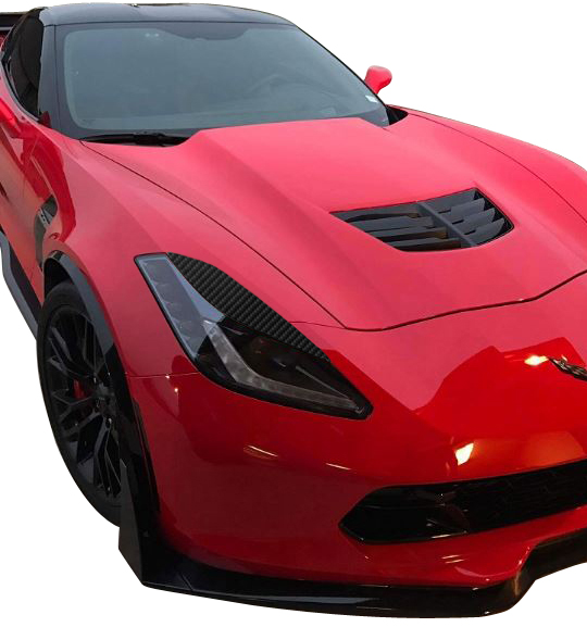 C7 2014-2019 Chevrolet Corvette Hydro Carbon Acrylic Headlight Eyelid ...