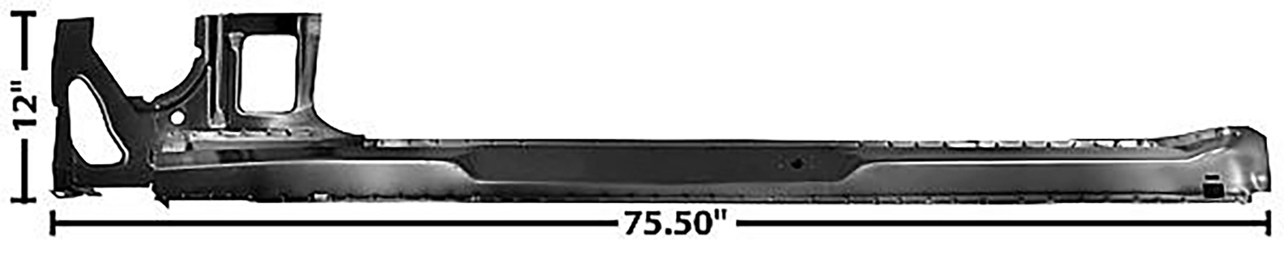 First Generation 1967-1969 Chevrolet Camaro Coupe Complete Rocker Panel ...