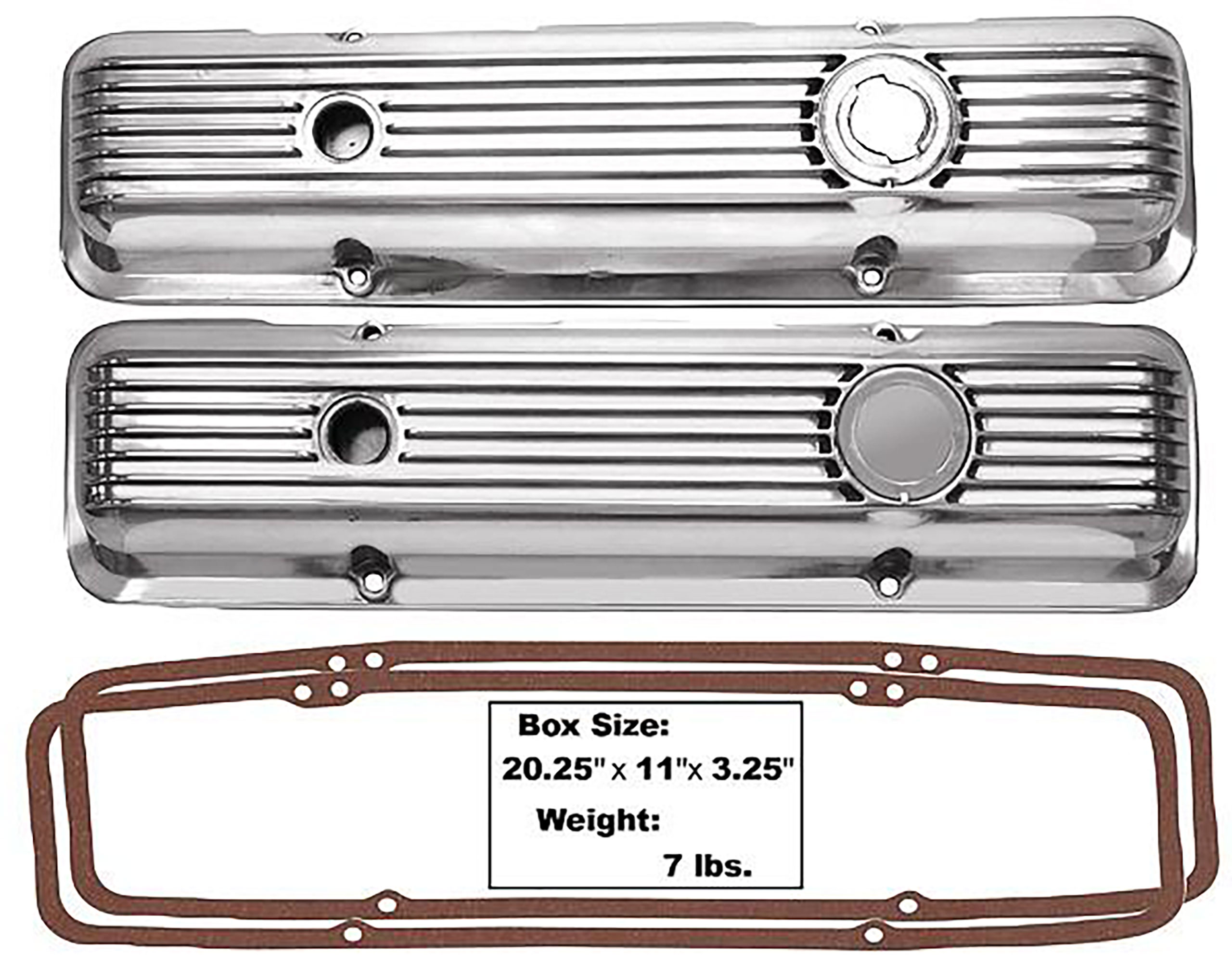 1967 1982 Chevrolet Camaro Small Block Polished Aluminum Lt1 Style Valve Covers 1015 Dynacorn