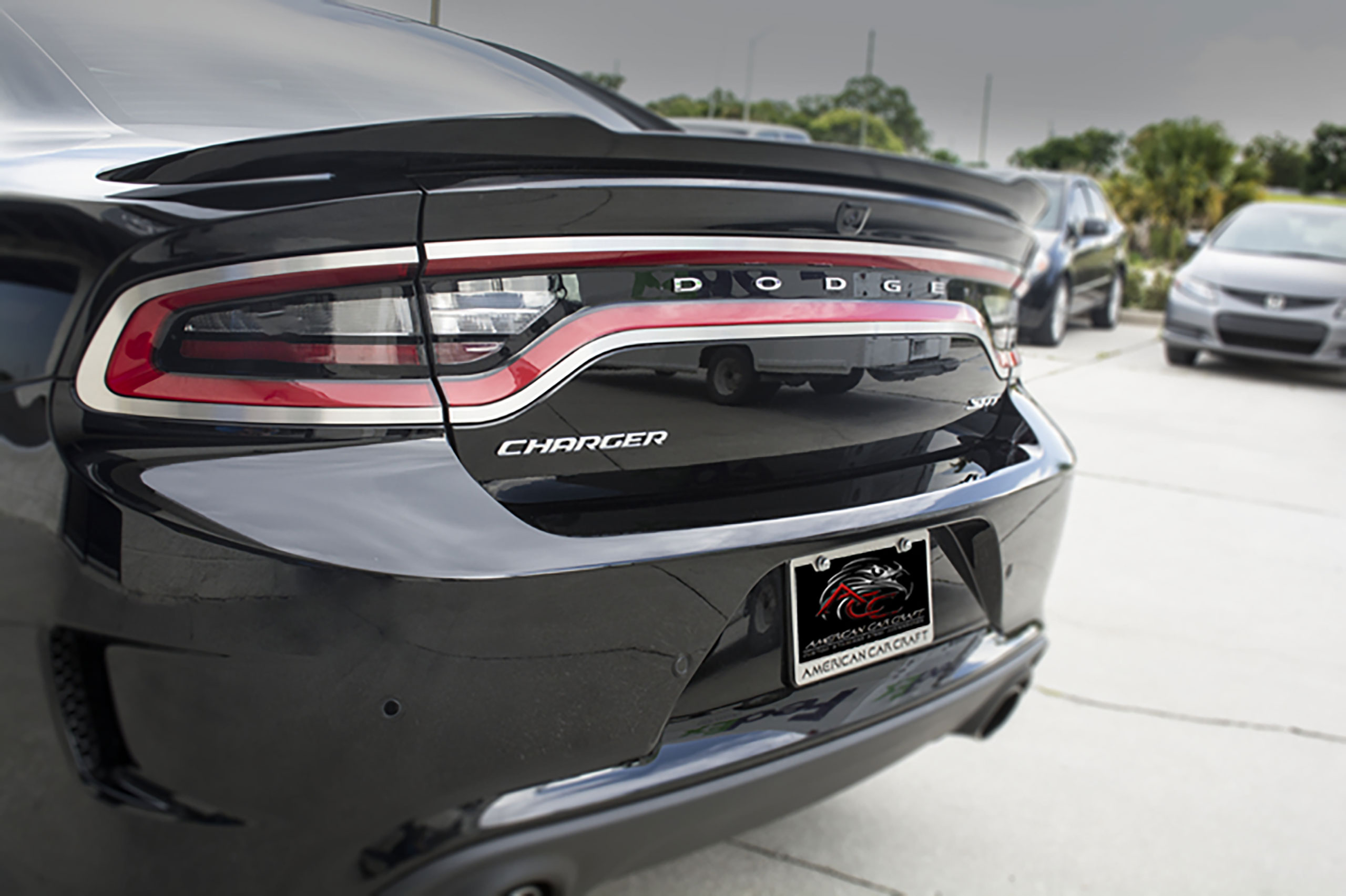 American Car Craft 2015-2018 Dodge Charger Tail Light Trim 4Pc - Choose ...