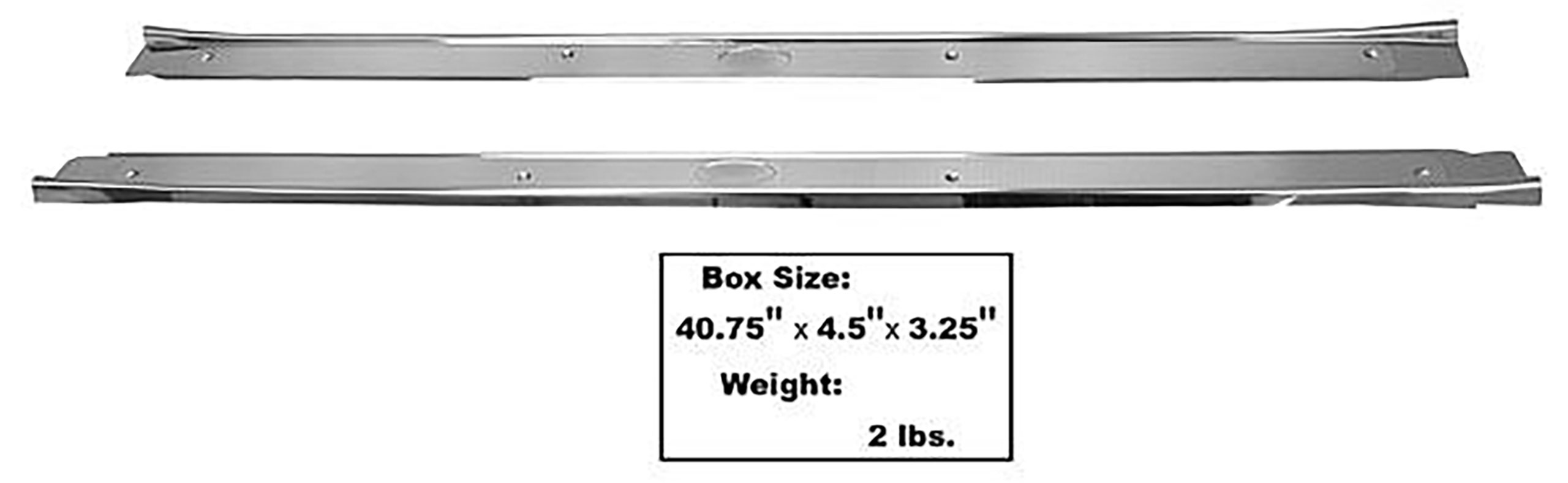 1964-1967 Chevrolet Chevelle Stainless Steel Sill Plates With Ribs ...