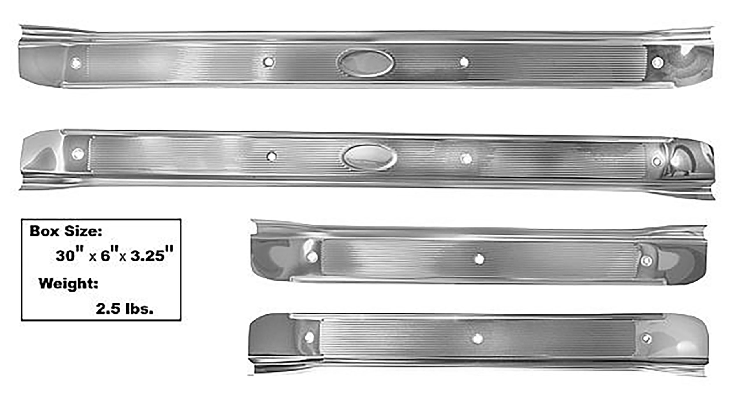 1968-1972 Chevrolet Chevelle 4-Door Stainless Steel Sill Plates - Dynacorn