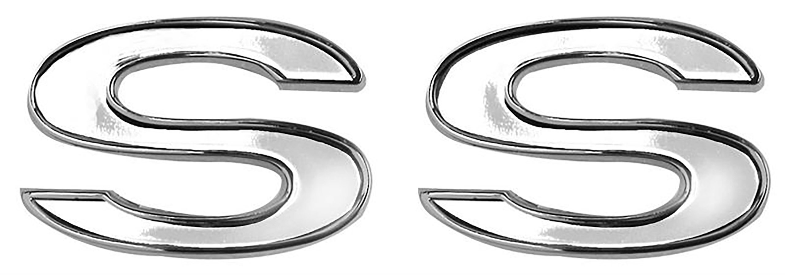 Dynacorn 1969-1975 Chevrolet Chevelle SS Fender Emblems, Chrome