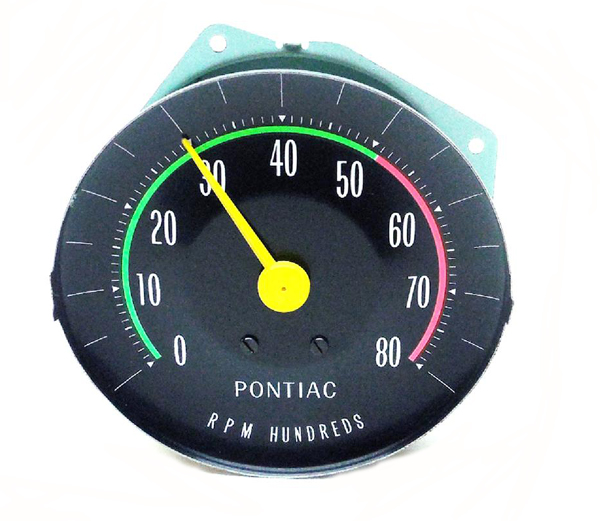 Auto Accessories of America 1964-1965 Pontiac GTO Tachometer W/Rally Gauges