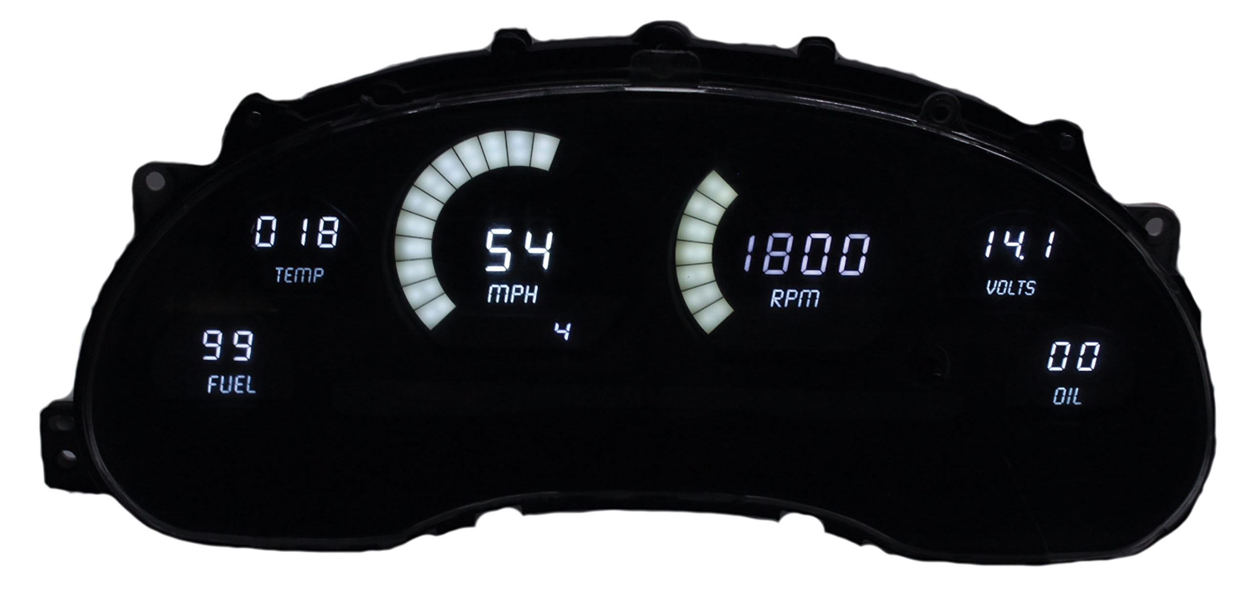 Fourth Generation 1994-2004 Ford Mustang LED Digital Gauge Panel ...