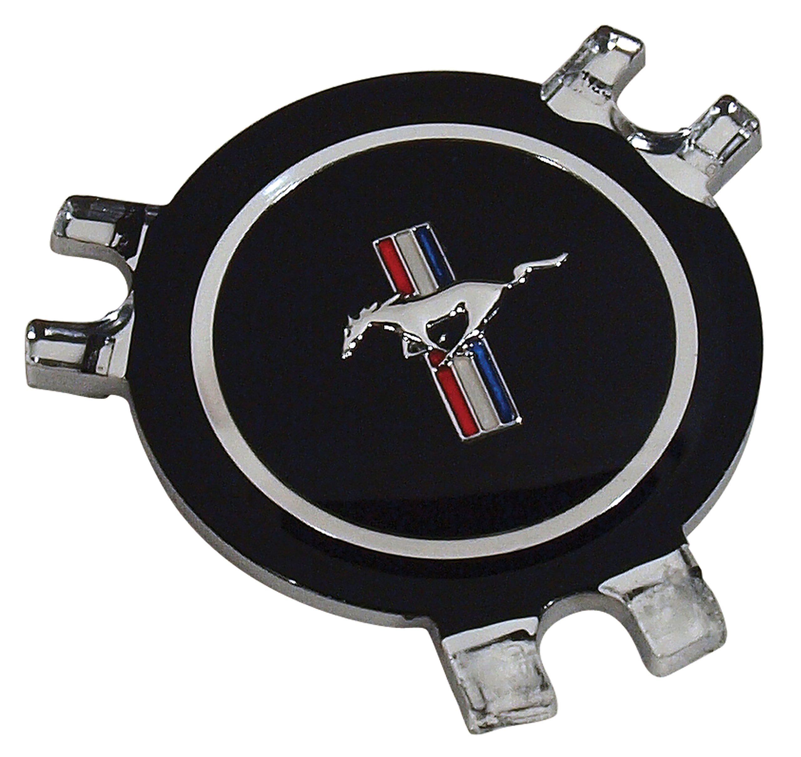 First Generation 1965-1966 Ford Mustang Center Cap Emblem - Wood ...