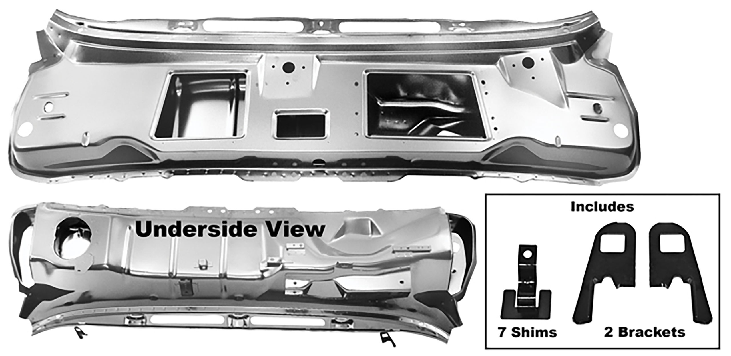 First Generation 1969-1970 Ford Mustang Cowl Panel Assembly - 3648JWT ...