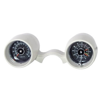 First Generation 1966 Ford Mustang Instrument Cluster Rally PAC White ...